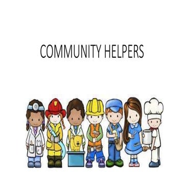 Community helpers powerpoint 1 | PPTX