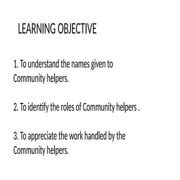 Understanding Community Helpers: Roles, Importance, and Appreciation | PPTX