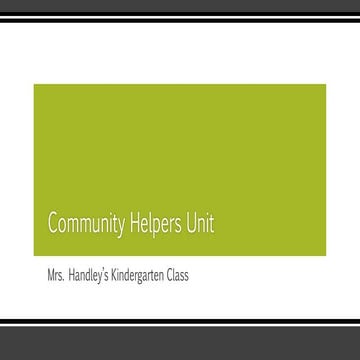 Community helpers | PPT