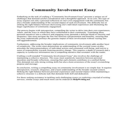 Community Involvement Essay.pdf
