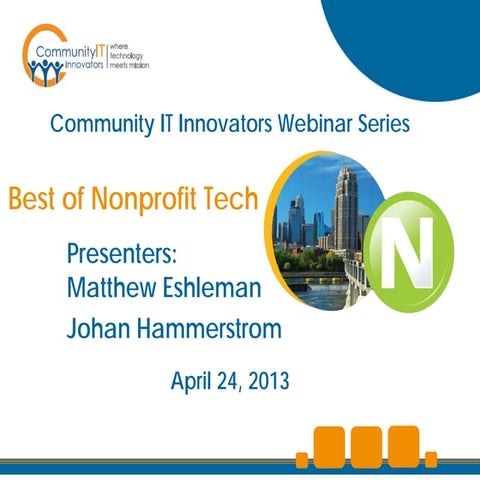 Community IT Innovators - Best of Nonprofit Tech Webinar | PPT