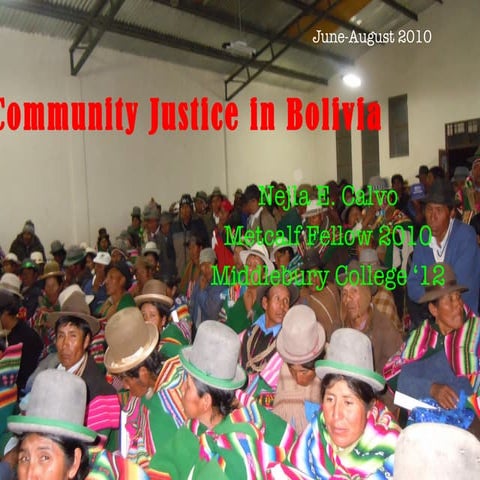 Community justice ppt | PPT