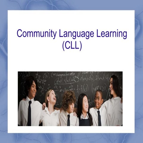 Community language learning (cll) | ODP