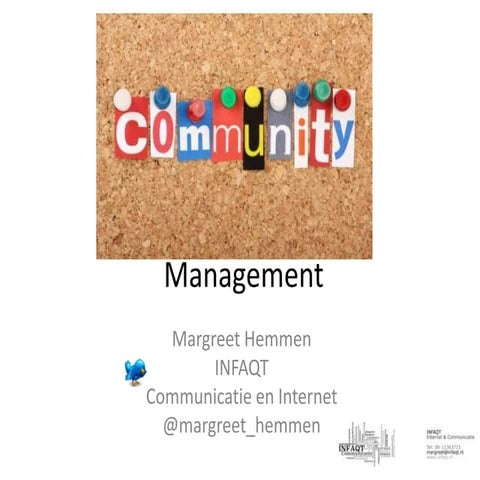 Community management WNF | PPTX