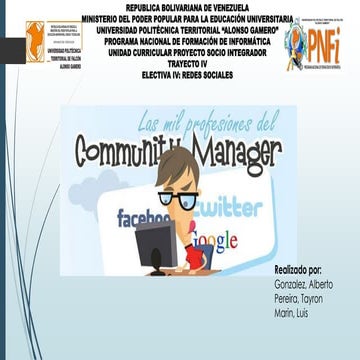 Community manager ppt | PPTX