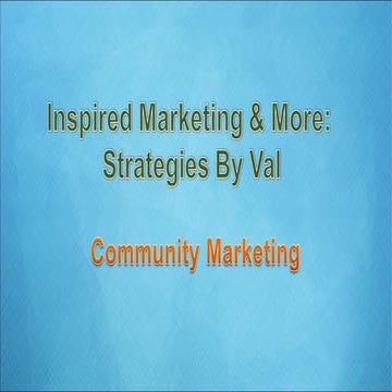 Community Marketing | PPT