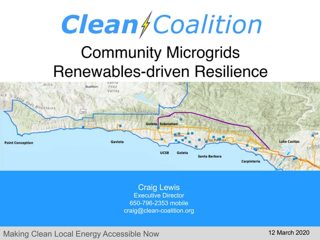Community Microgrids For Renewables Driven Resilience Pdf