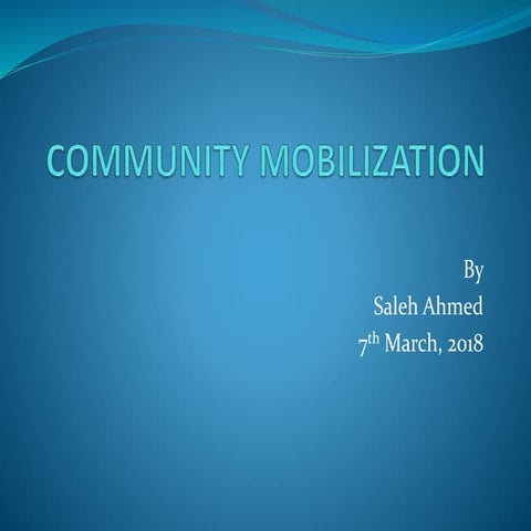 Community mobilization | PPTX
