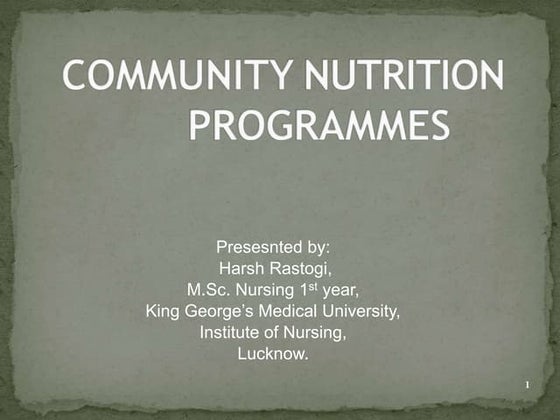 Poshan abhiyaan | PPT