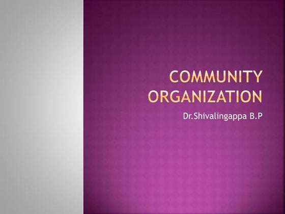 Principles of community mobilization | PPT