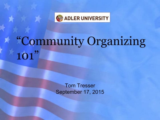Methods of community organization | PPT