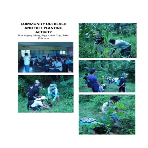Community outreach and tree planting activity pix | DOCX