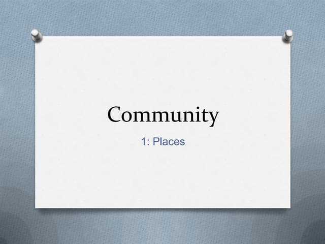 Community Types for Kids (2nd Grade) | PPTX