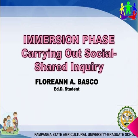 Community planning socially shared inquiry | PPT