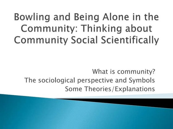 What is a community class 1- term 2 | PPS