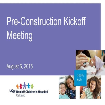 Construction Kickoff Community Meeting Presentation August 6, 2015 | PPTX