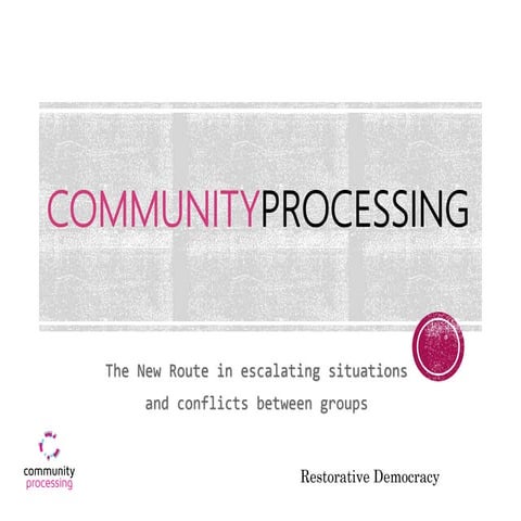 Communityprocessing kortrijk | PPTX