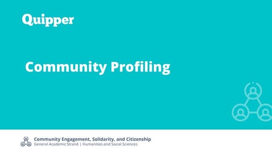 Community profiling 1 | PPT