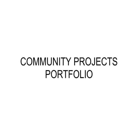 Community Projectsportfolio | PDF