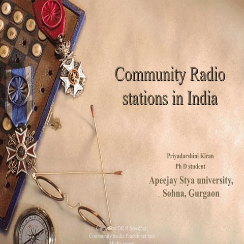 Community radio in india | PPT