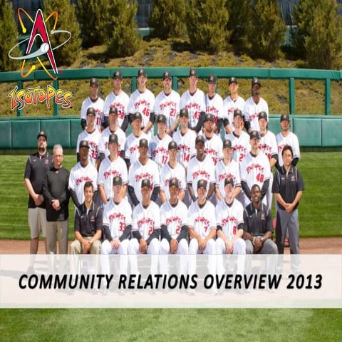 Community Relations Overview 2012 | PPTX