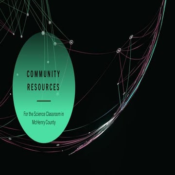 Community resources for the Science Classroom | PDF