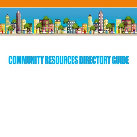 Community resources directory guide | PPTX