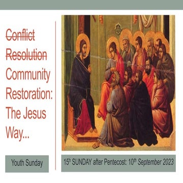 Community Restoration The Jesus Way 100923 Bangsar LC.pptx