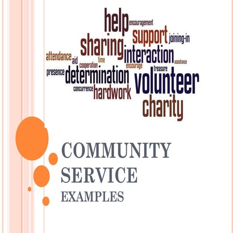 Community service | PPTX
