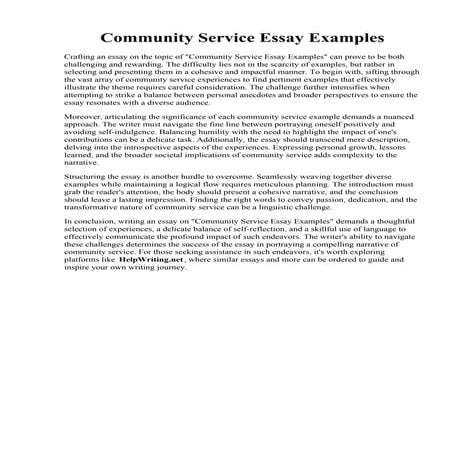 Community Service Essay Examples.pdf
