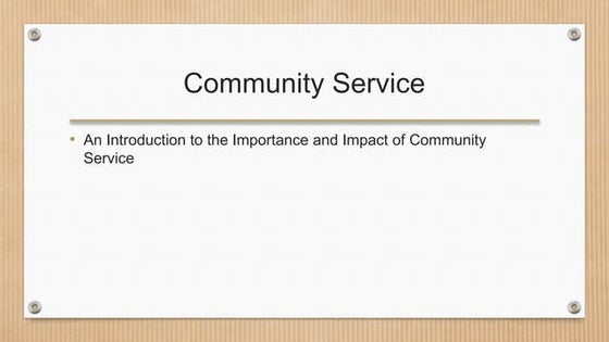 Scope and Process of Community Organization | PPT