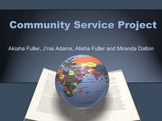 Community Service Individual Report | DOC | Adoption and Fostering ...