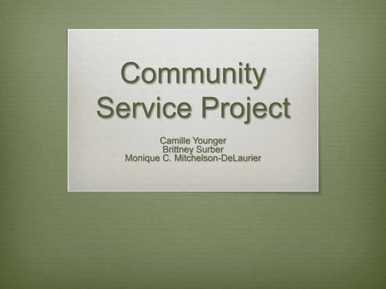 Community Service Project Breast Cancer Awareness | PPT