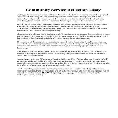Community Service Reflection Essay.pdf