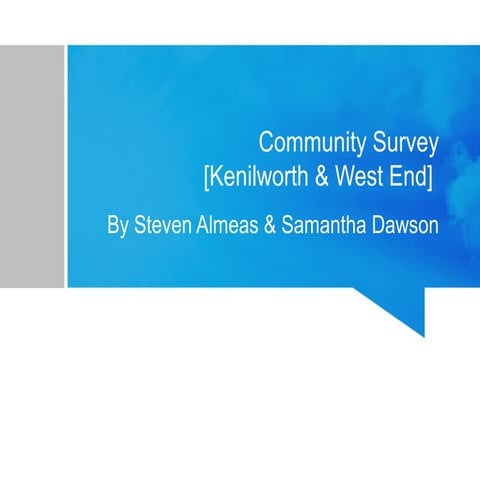 Community survey | PPT