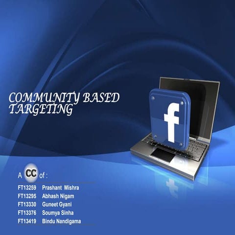 Community targeting on Facebook | PPT