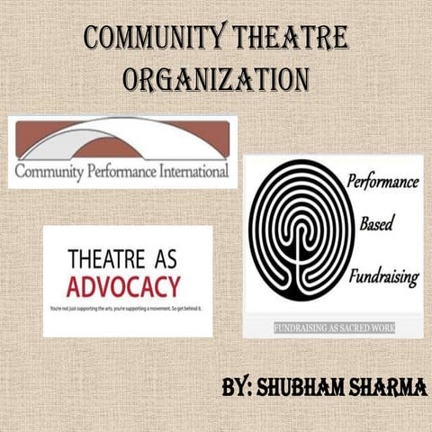 Community theatre organization | PPTX