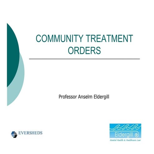 Community treatment orders | PDF