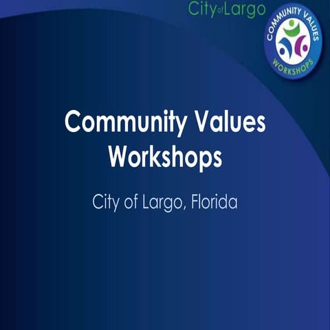 Community Values Workshop Presentation | PPT