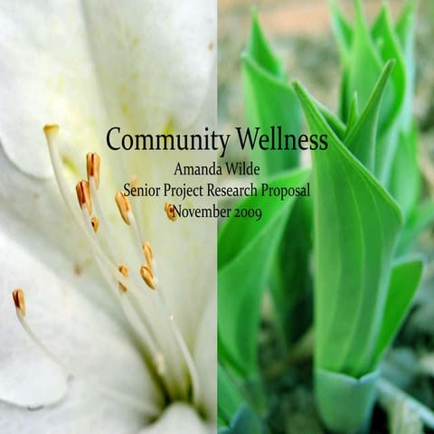 Community Wellness | PPTX