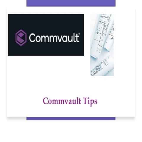 Commvault Tipsvhunvhbhbbjnbjbhjhhhhbjjbjjbhhb | PPTX