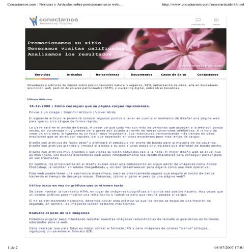 Como conseguir que su pagina cargue rapidamente - Tips SEO y ...