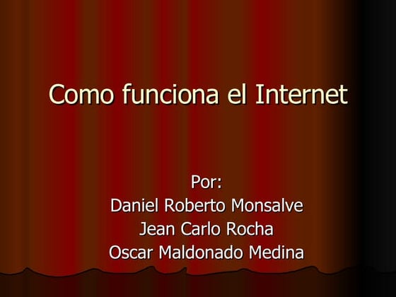 701 Como Funciona El Internet | PPT