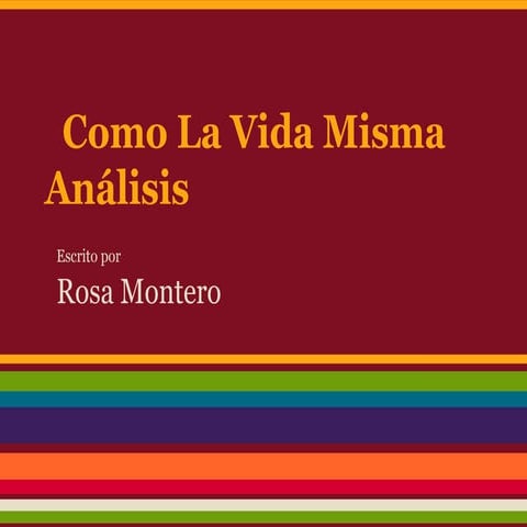 Como la-vida-misma | PPT | Fiction | Books and Literature