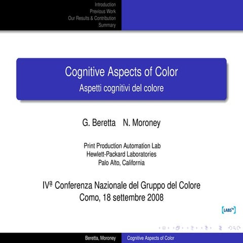 Cognitive Aspects of Color | PDF