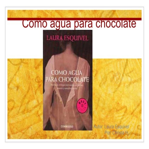 Control de lectura como agua para chocolate | DOCX