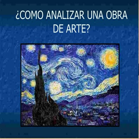 11. Cómo analizar una obra de Arte.ppt