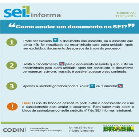 SEI | Como anular um documento sei? | PDF