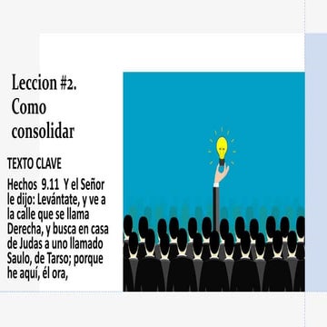 Como consolidar leccion 2 | PPTX