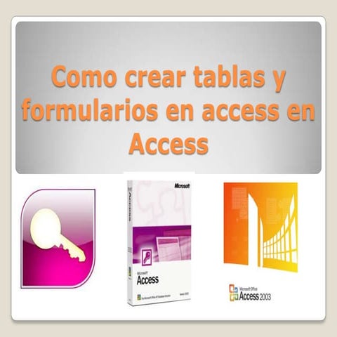 Microsoft Access (Insertar imágenes en tablas y crear un formulario en ...